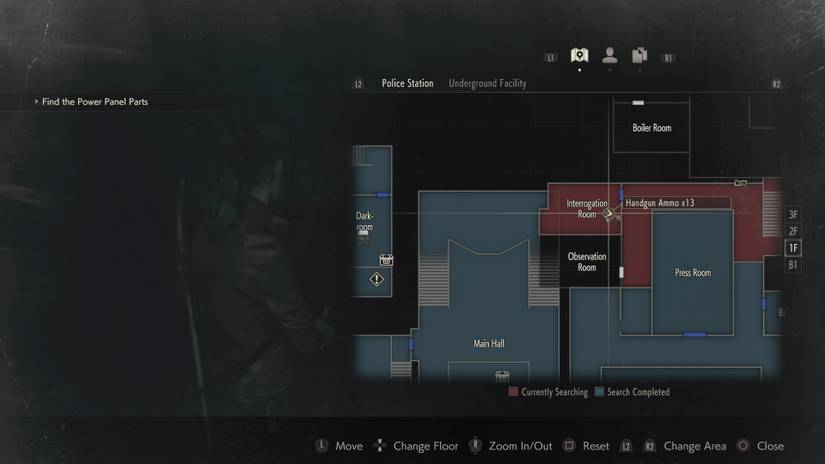 Resident Evil 2 Claire Find the Power Panel Parts (1) walkthrough