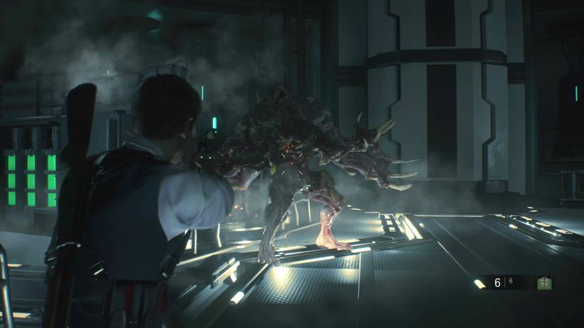 resident evil 2 tyrant elevator