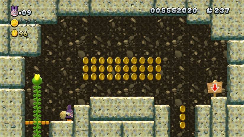 Rock-Candy Mines Star Coins locations: New Super Mario Bros. U Deluxe guide