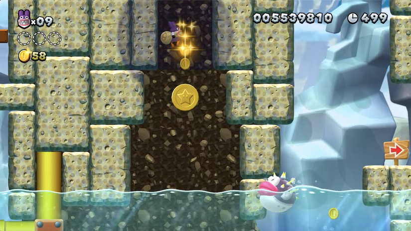 Rock-Candy Mines Star Coins locations: New Super Mario Bros. U Deluxe guide