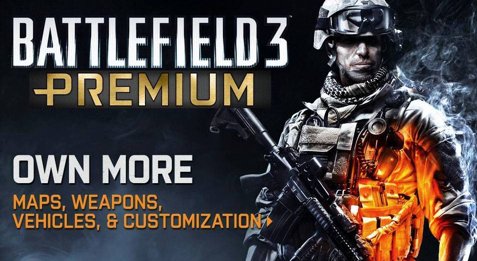 'Battlefield 3 Premium Edition' includes Battlefield Premium membership ...
