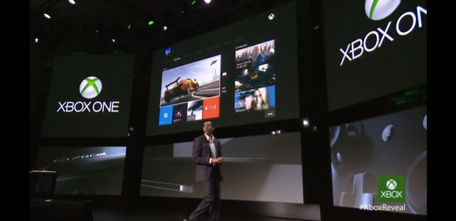 Xbox One user interface with 'instant switching' detailed