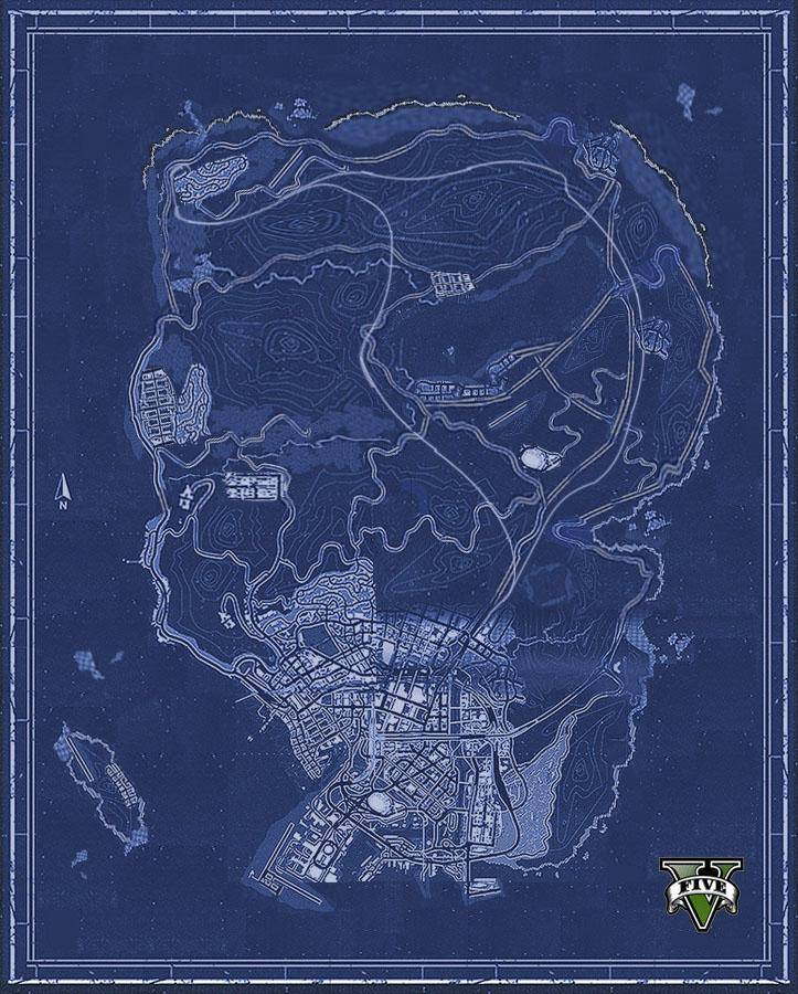 GTA 5 map pieced together by fans