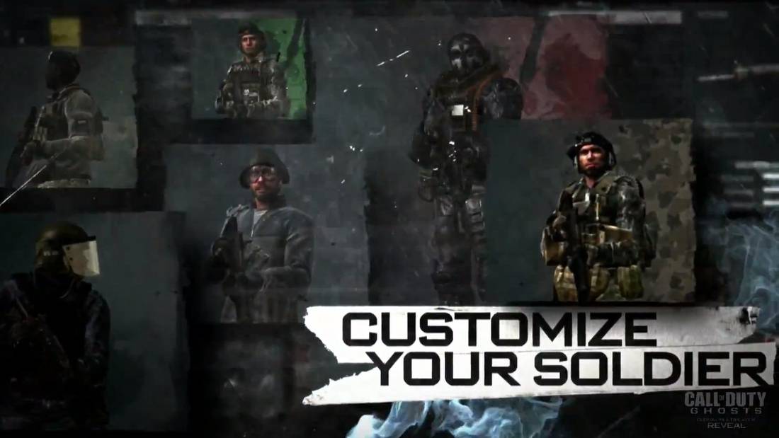 Call of Duty: Ghosts lets you customize your soldier's look