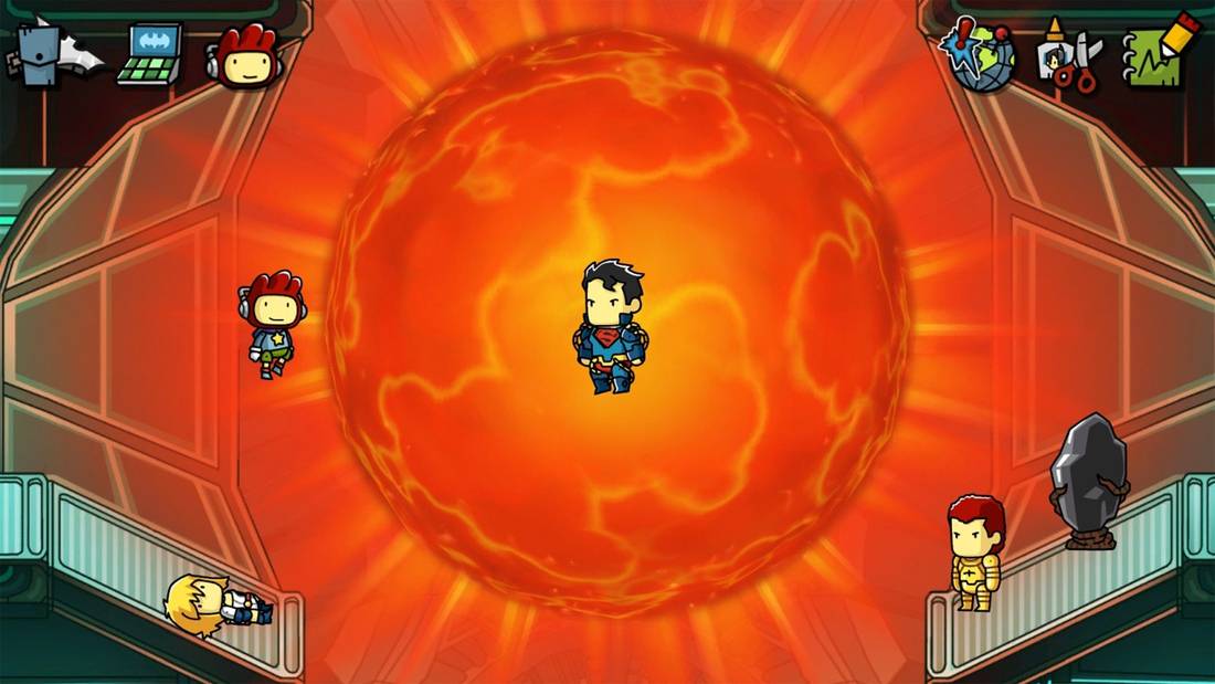 Scribblenauts Unmasked's Batcomputer menu is a handy little DC Comics ...
