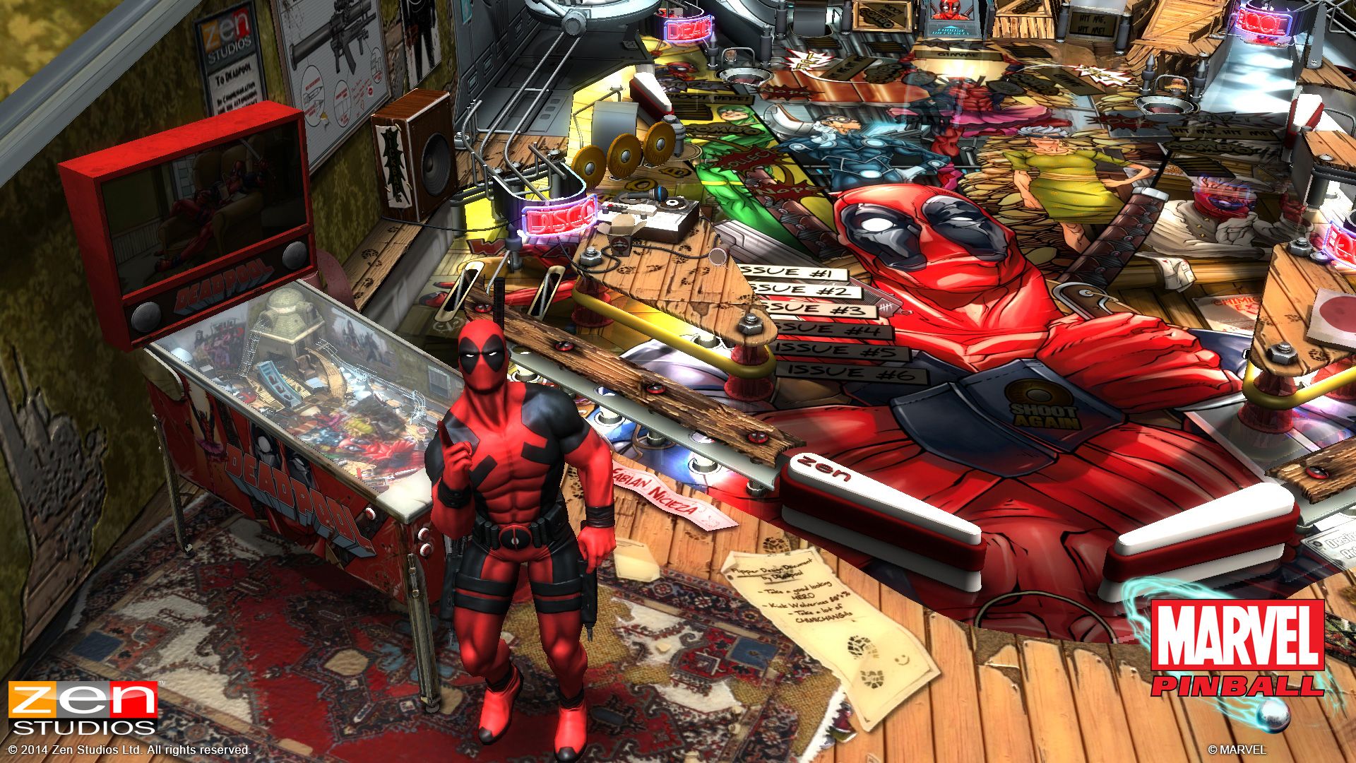 Deadpool table hits Zen Studios' pinball titles June 24
