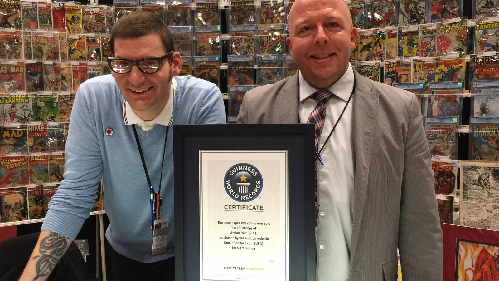 These guys brought a $3.2M comic to New York Comic Con