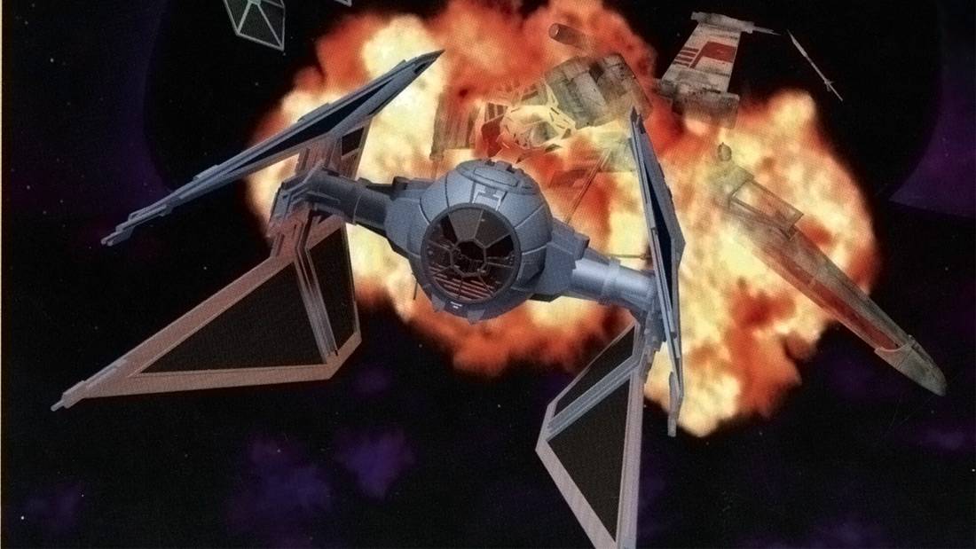x wing and tie fighter