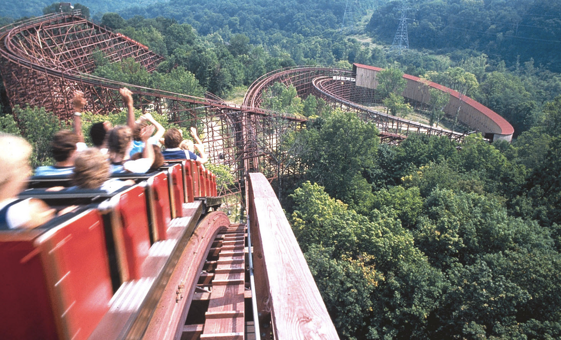 the beast roller coaster