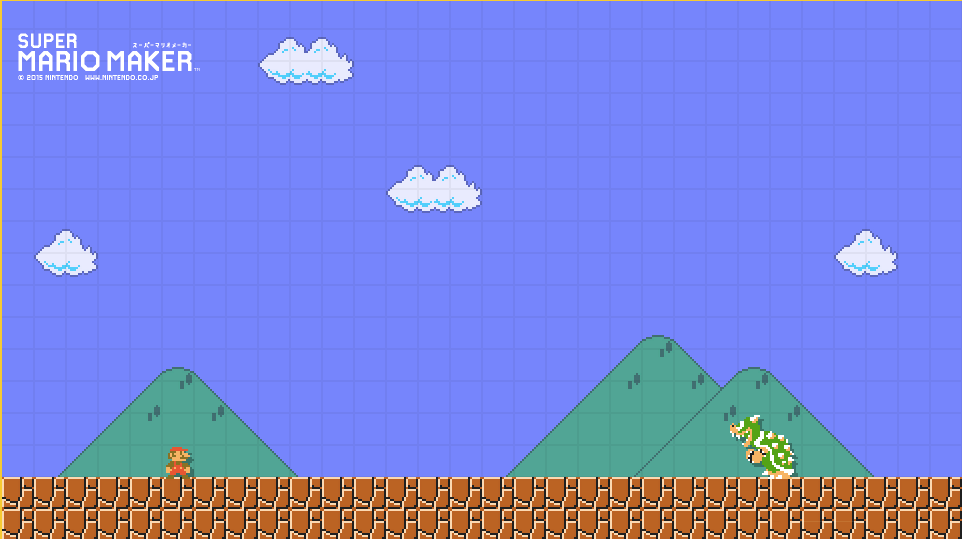 mario pixel background