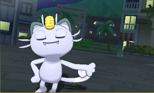 meowth evolution level sun