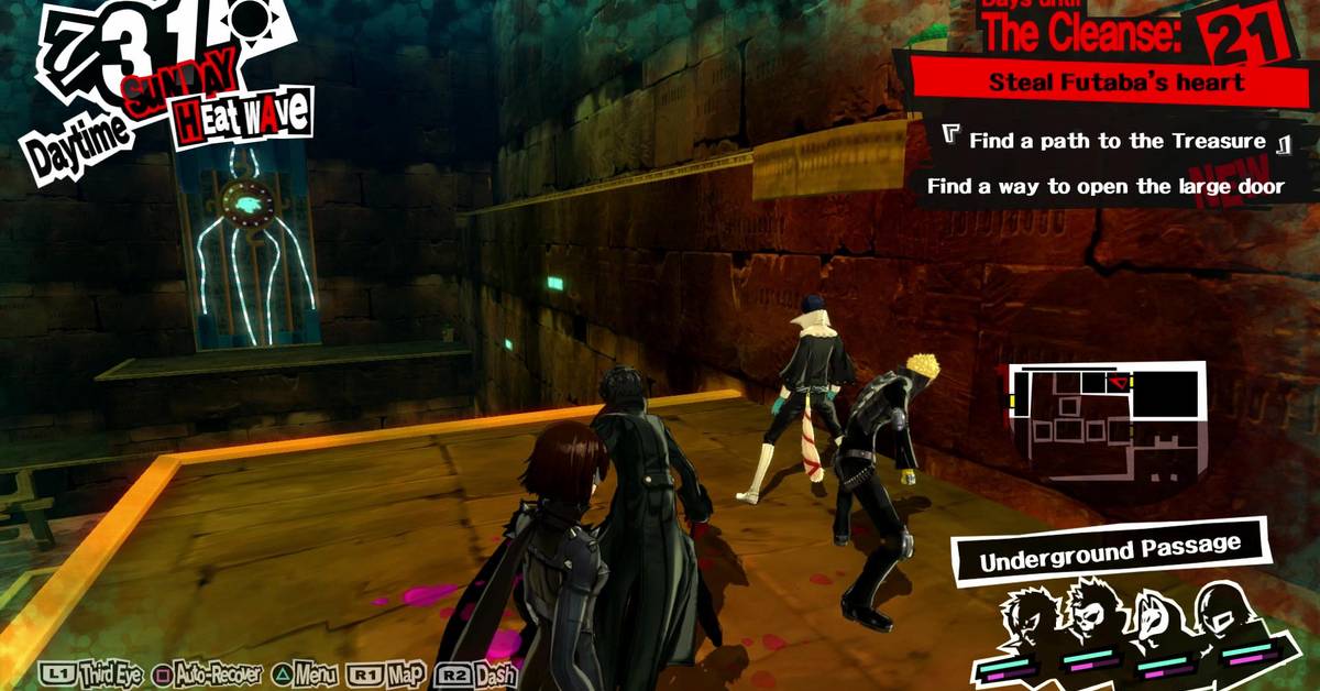 palace underground door code