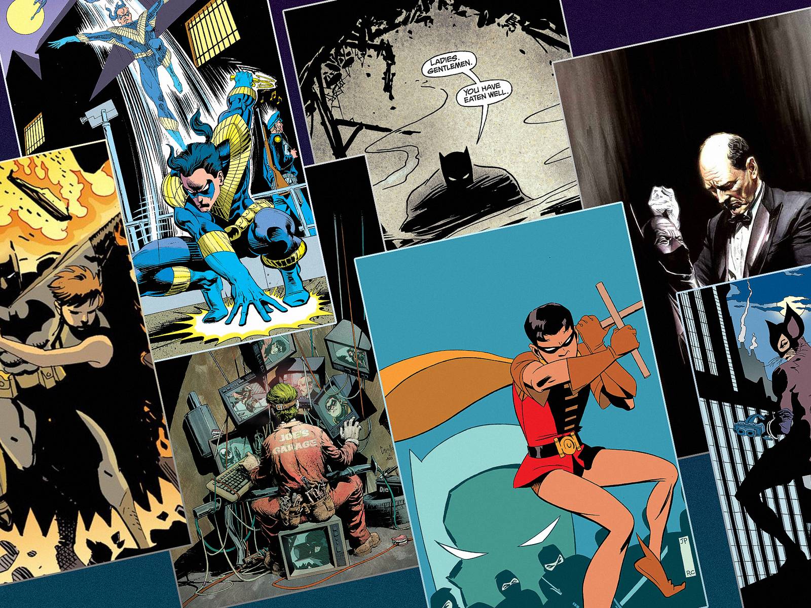 batman comic panel poster