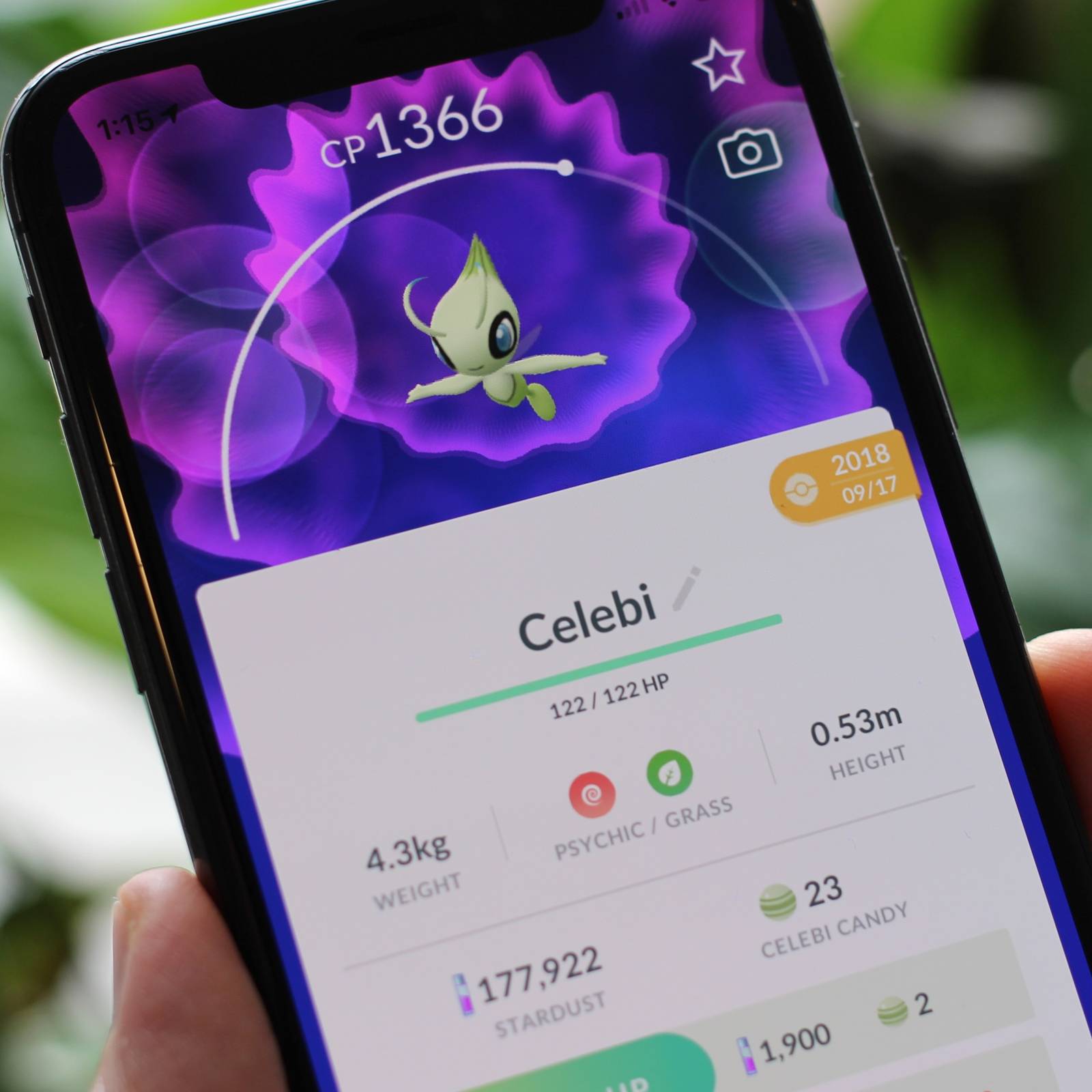 celebi evolution level
