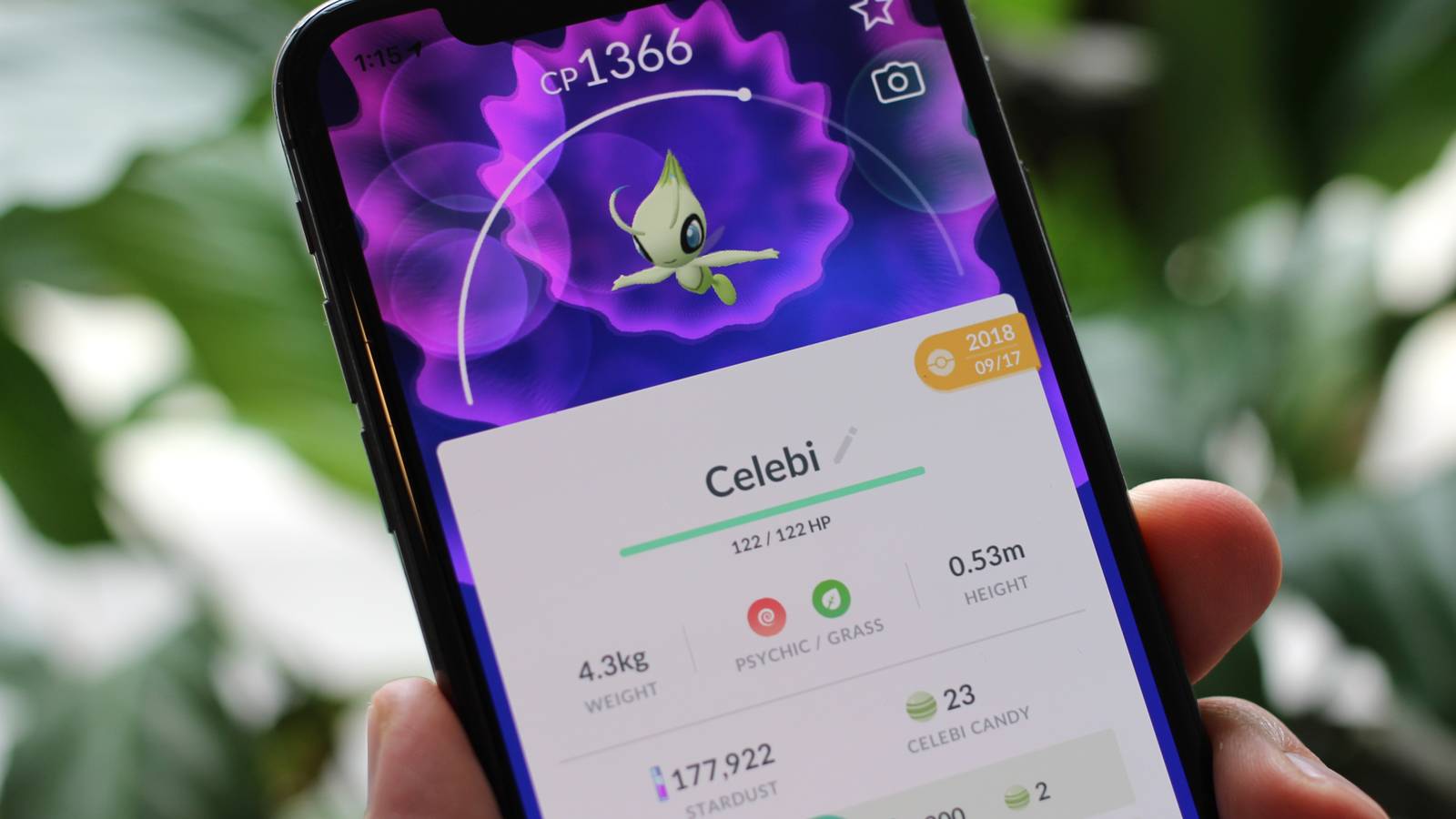 celebi evolution level