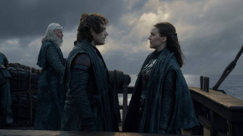 theon greyjoy boat girl