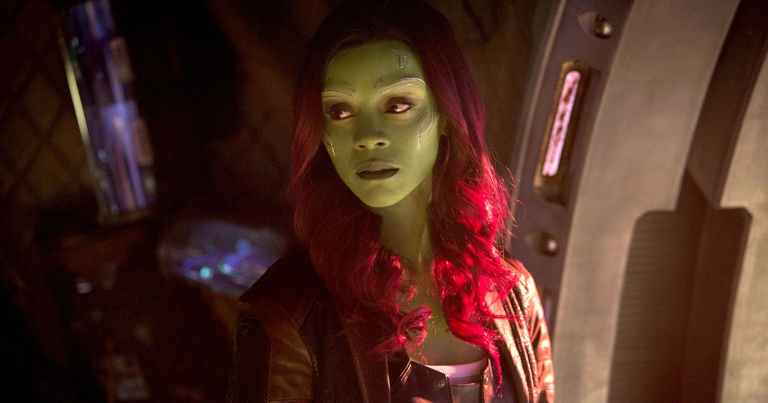 was gamora at tony stark's funeral