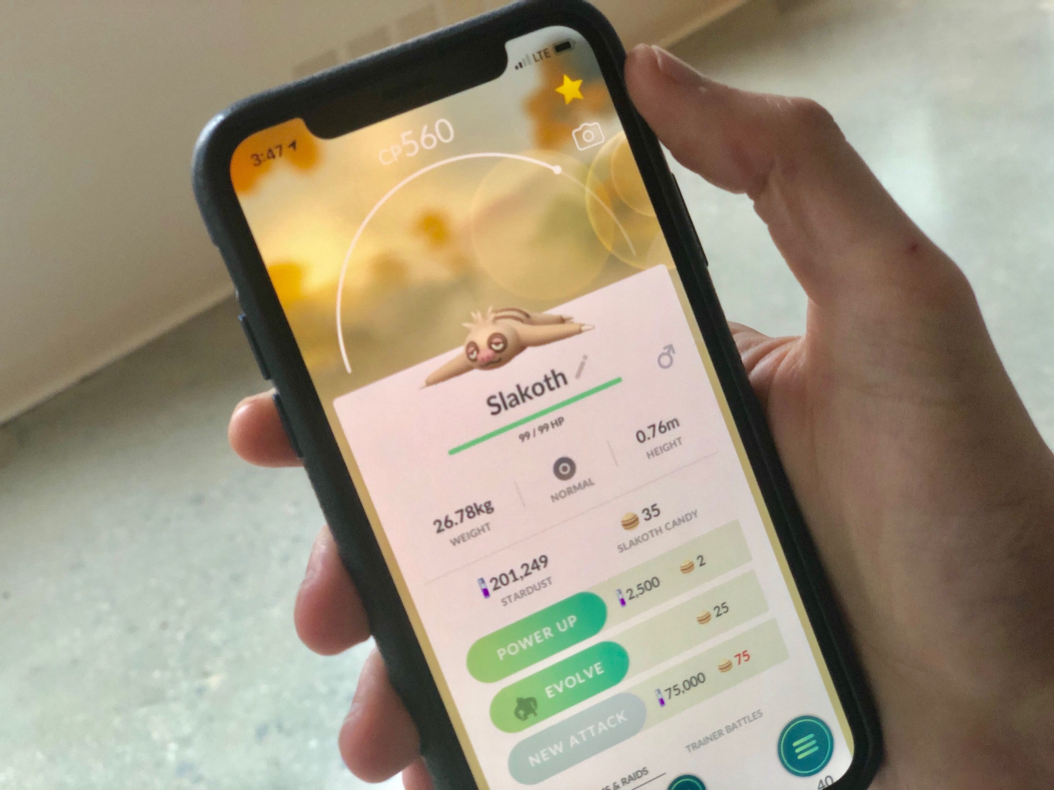 slaking evolution pokémon go