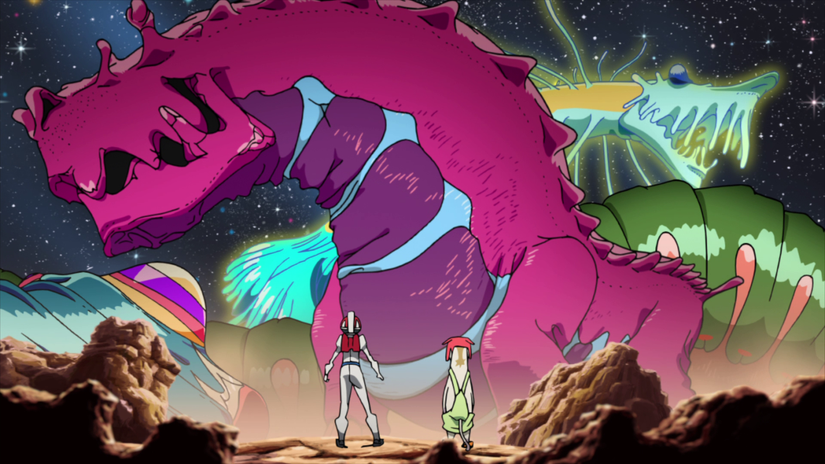 space dandy ship interior