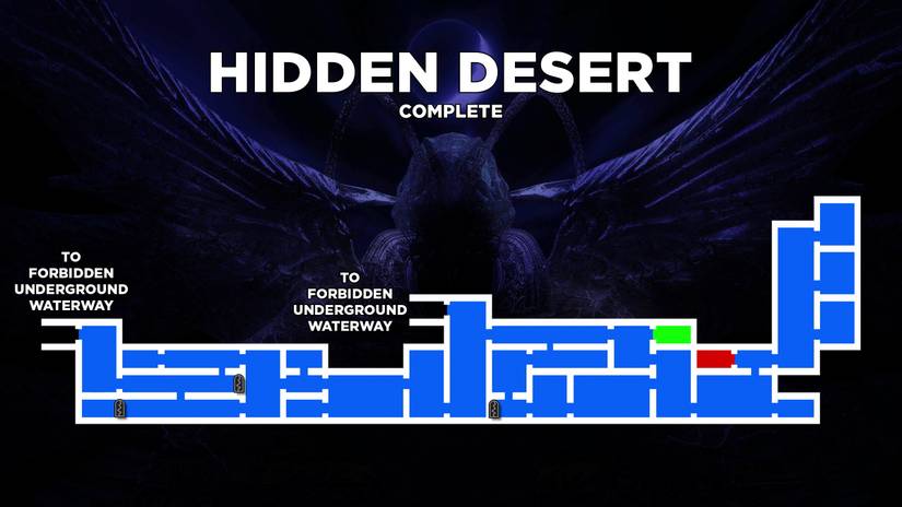 Bloodstained: Ritual of the Night Hidden Desert map