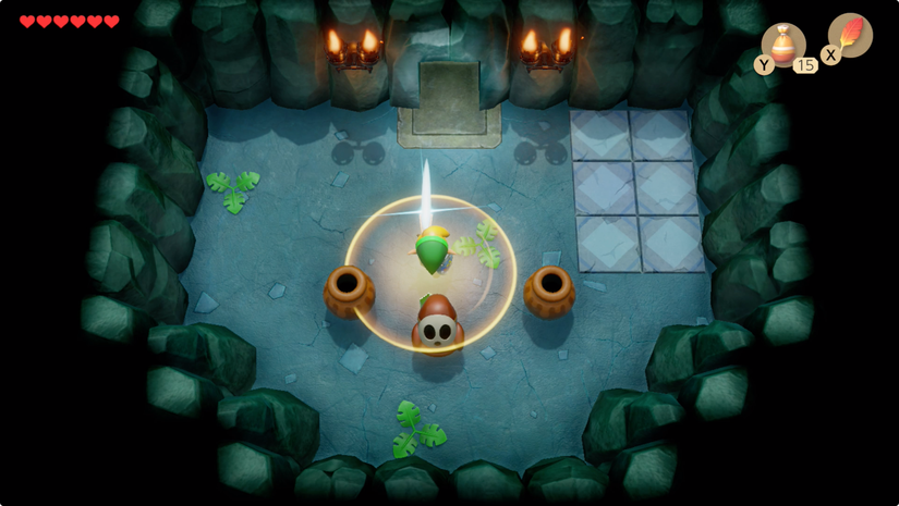 Link’s Awakening Bottle Grotto walkthrough and maps