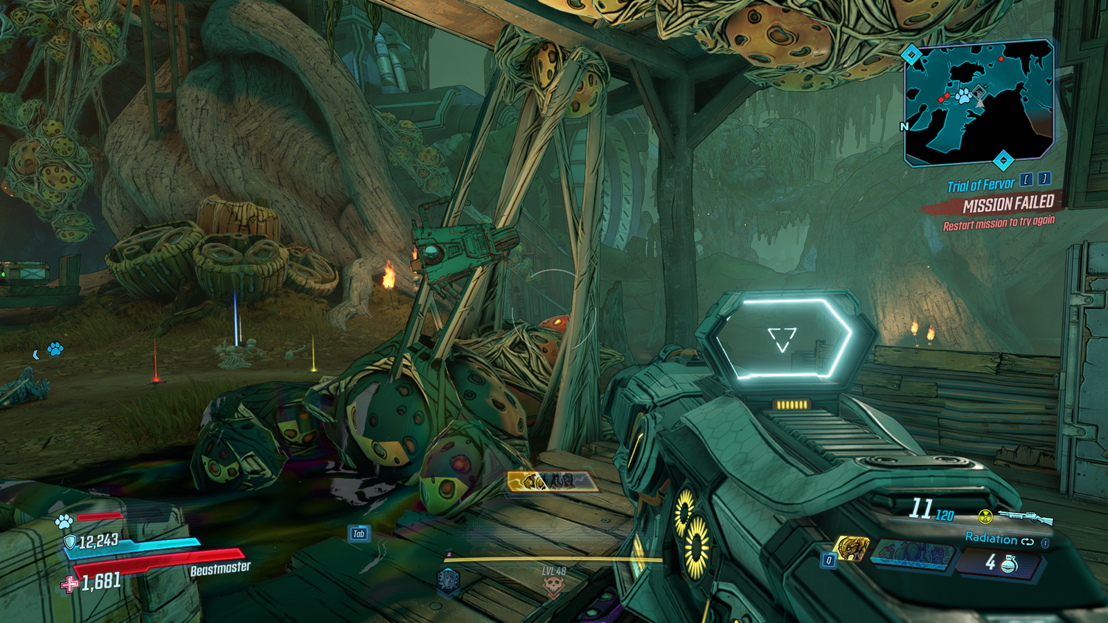 Borderlands 3 Ambermire challenges map guide