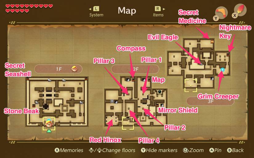 zelda eagle tower key