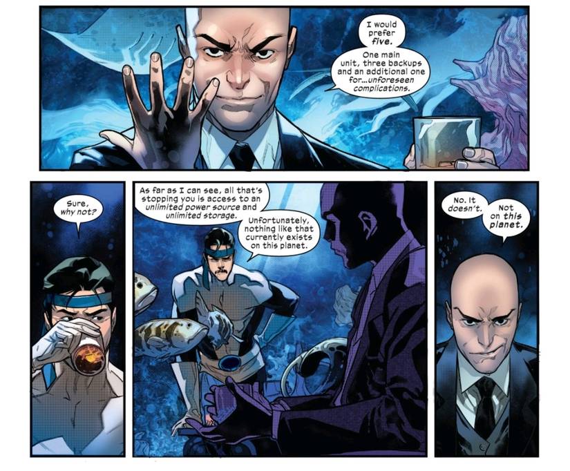 professor x comic panel