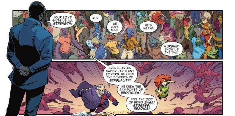 charles xavier comic panel