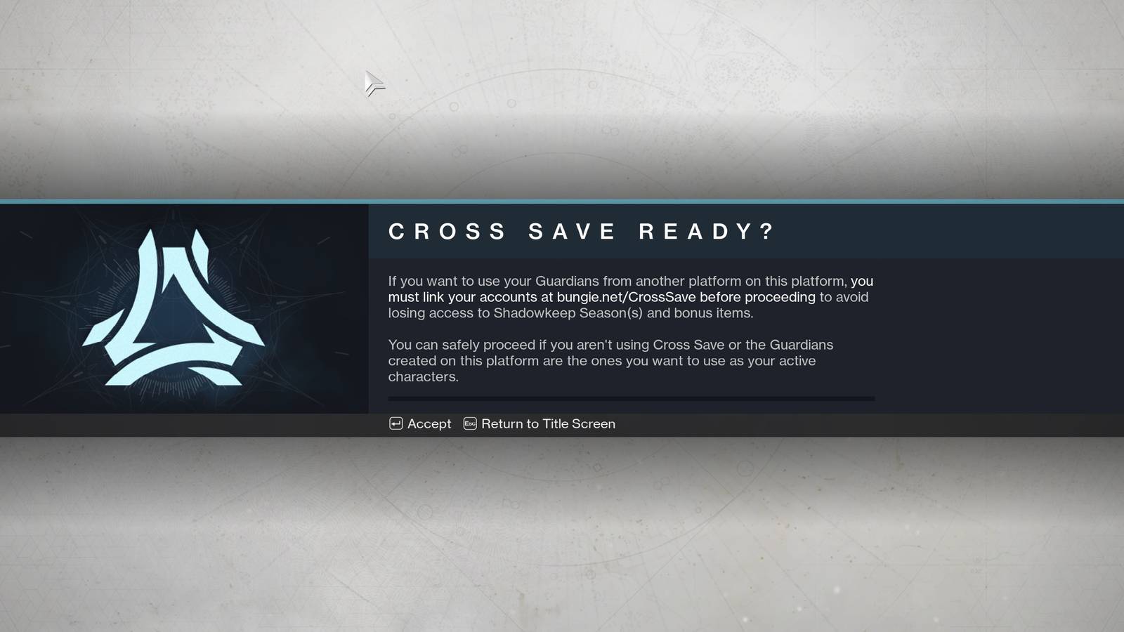 Destiny 2: Cross Save Ready? Here’s how to confirm