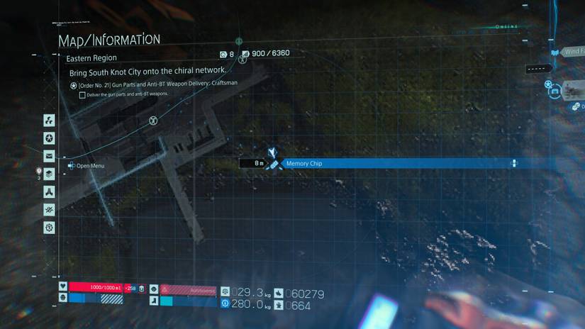 Death Stranding Eastern Region memory chip map guide