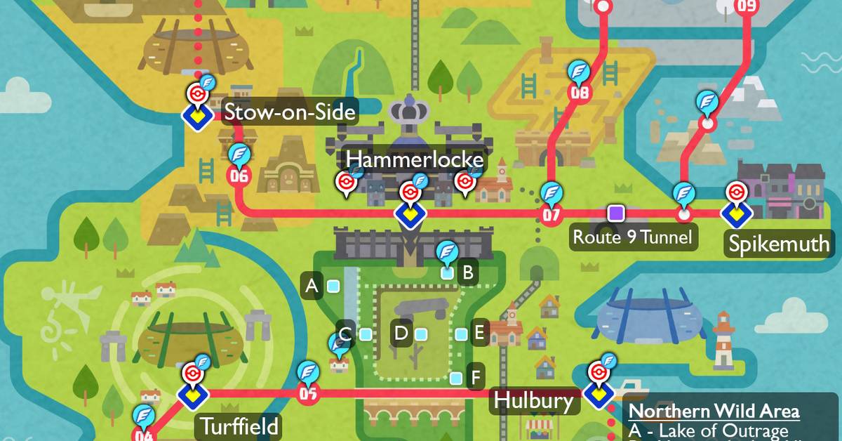 Pokemon World Map And Locations Pokemon World Map