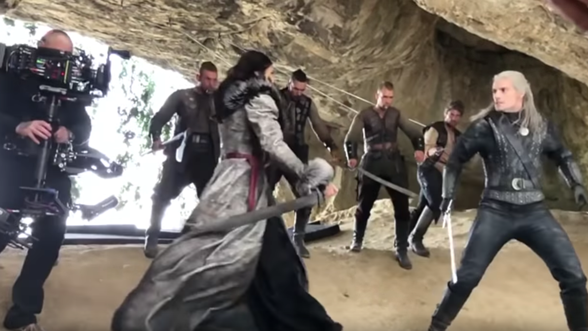 The Witcher’s Netflix stunt outtakes are a blast — sometimes literally