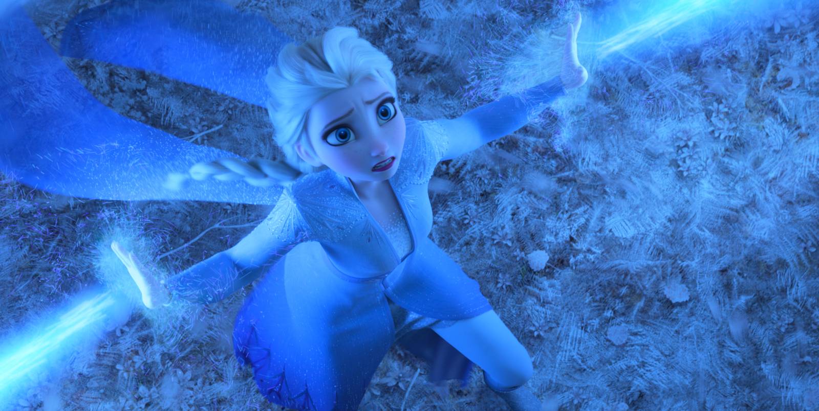 elsa using her powers