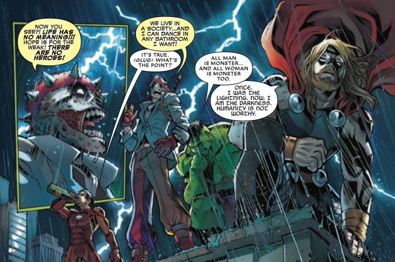 Marvel’s Deadpool dressed like Batman Who Laughs to dunk on DC Comics