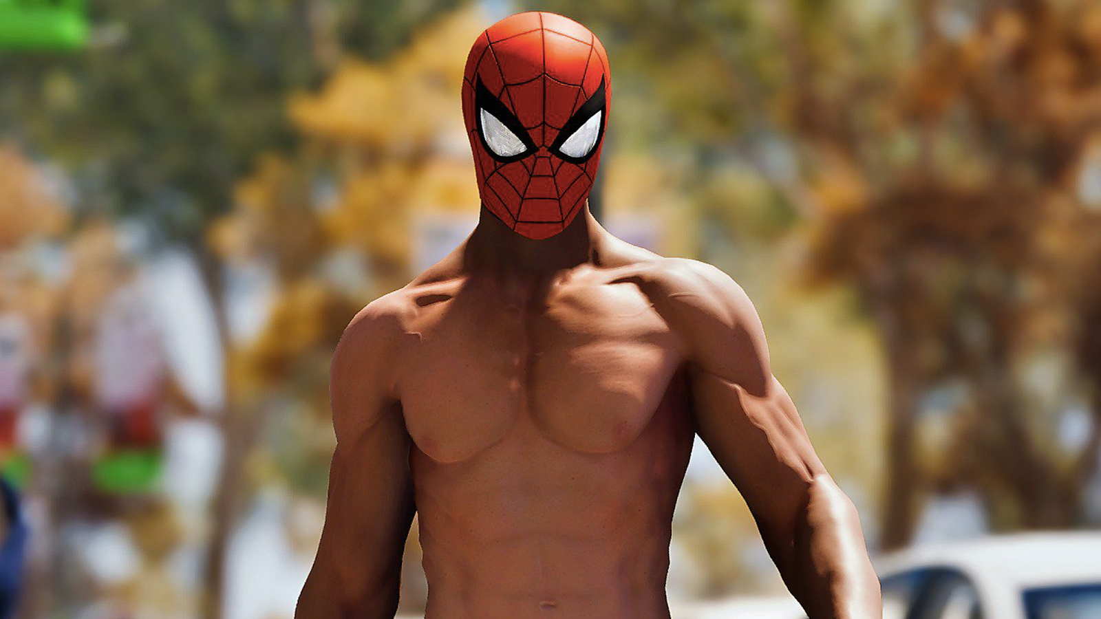 super buff spider man