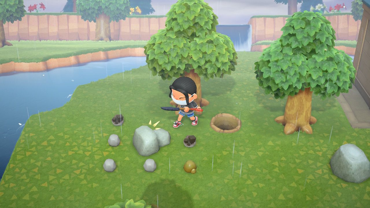 How to move rocks in Animal Crossing: New Horizons (Switch)