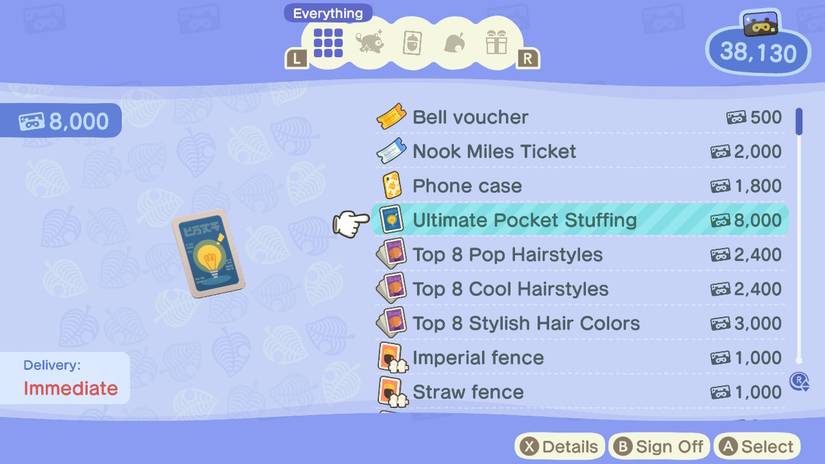 Animal Crossing inventory space – how to increase