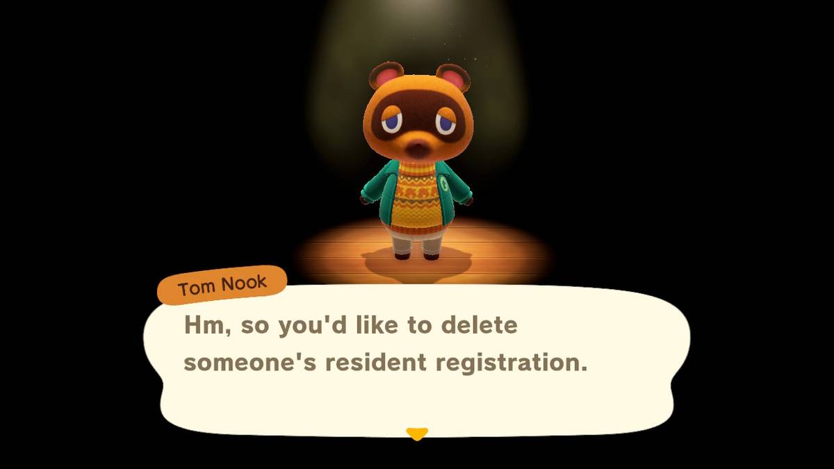 How to delete a character in Animal Crossing: New Horizons (Switch)