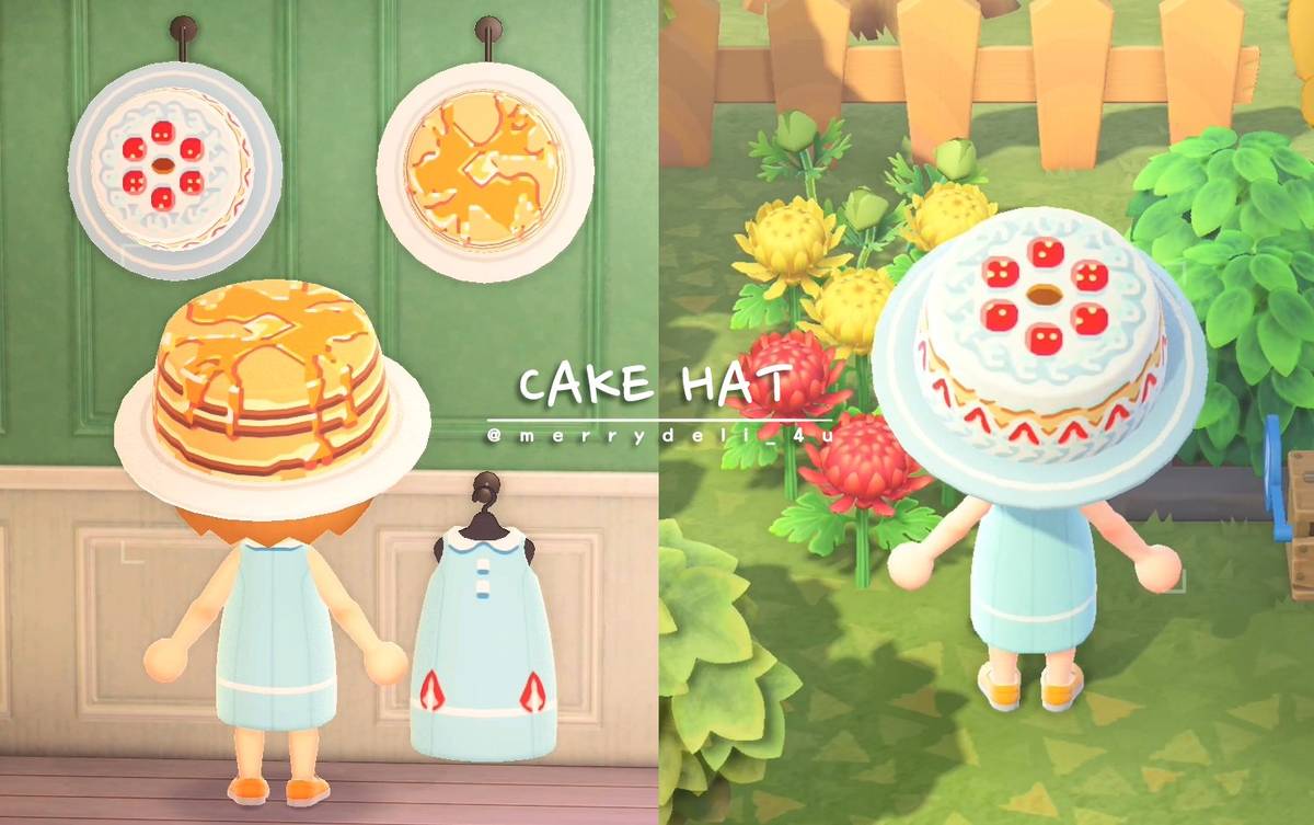 Animal Crossing: New Horizons clothes and hats become food via patterns