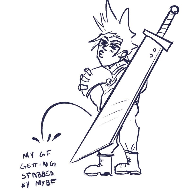 cloud strife coloring pages