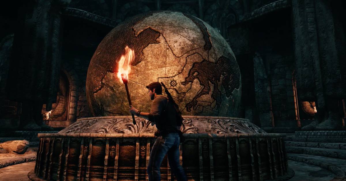 uncharted 3 puzzle mural