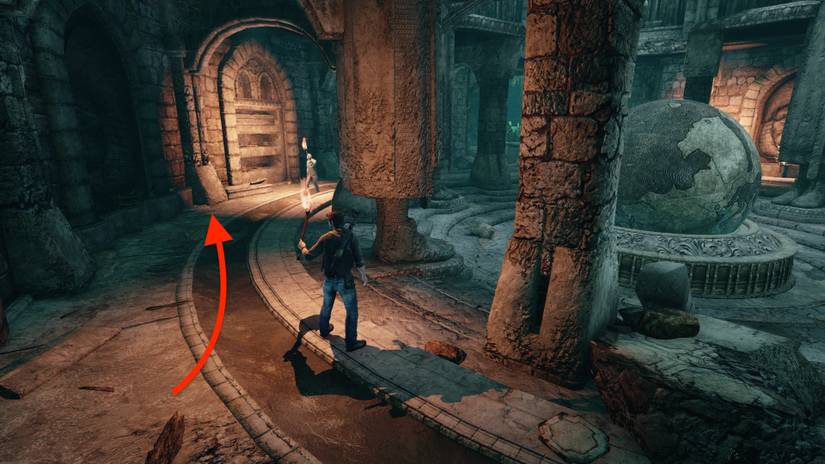 uncharted 3 puzzle mural