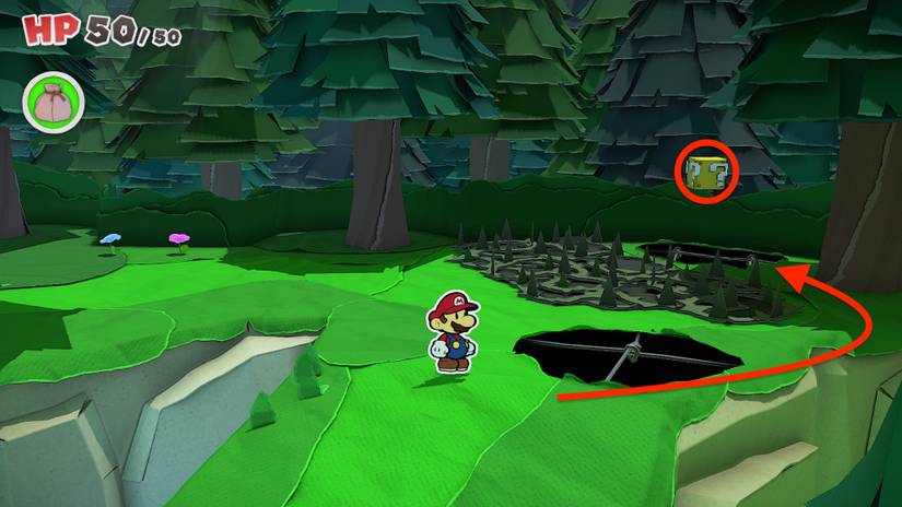 paper mario toads blocking path