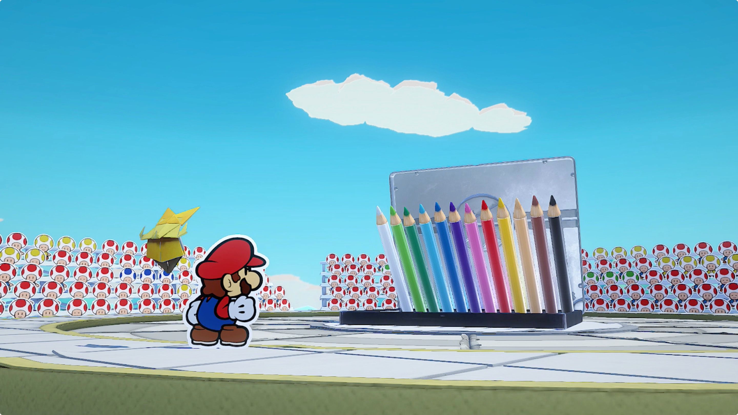 paper mario origami king coloring pages