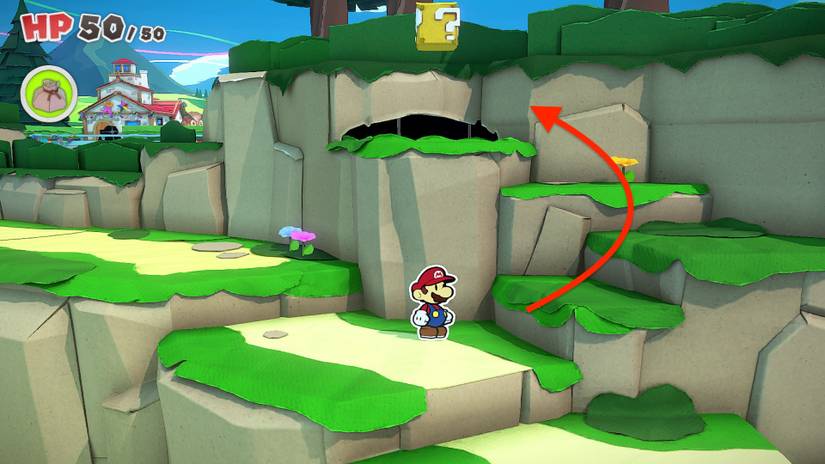 paper mario toads blocking path