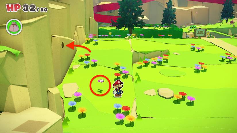 paper mario toads blocking path