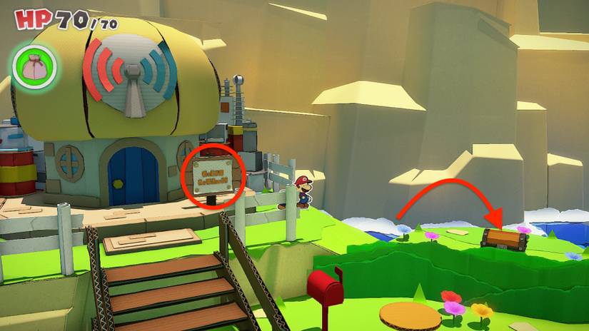 paper mario toads blocking path