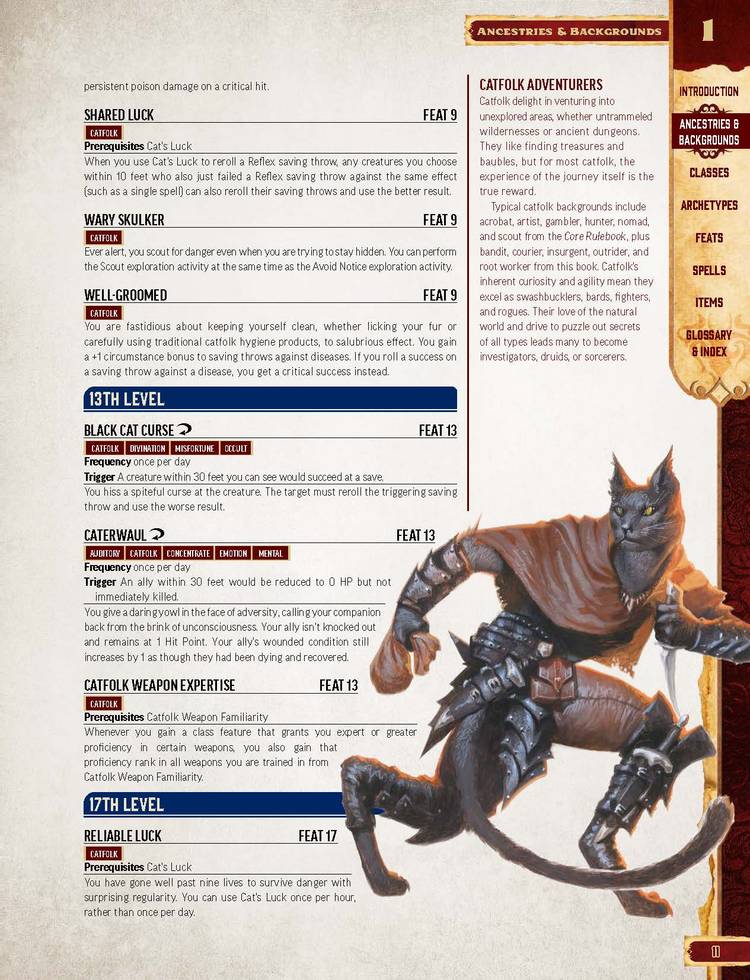 catfolk pathfinder 1e