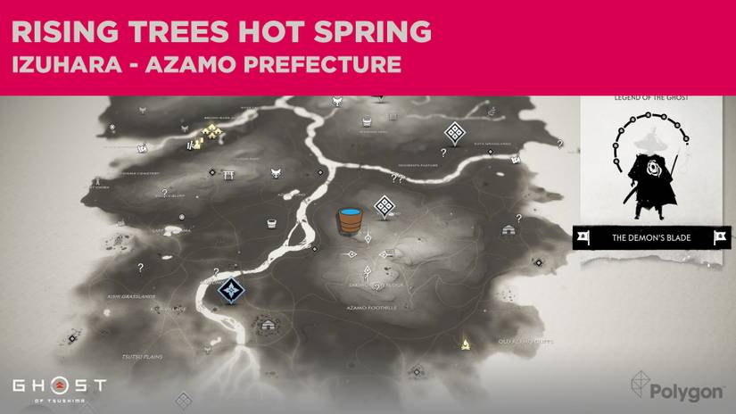 Ghost Of Tsushima Guide Hot Spring Locations And Maps